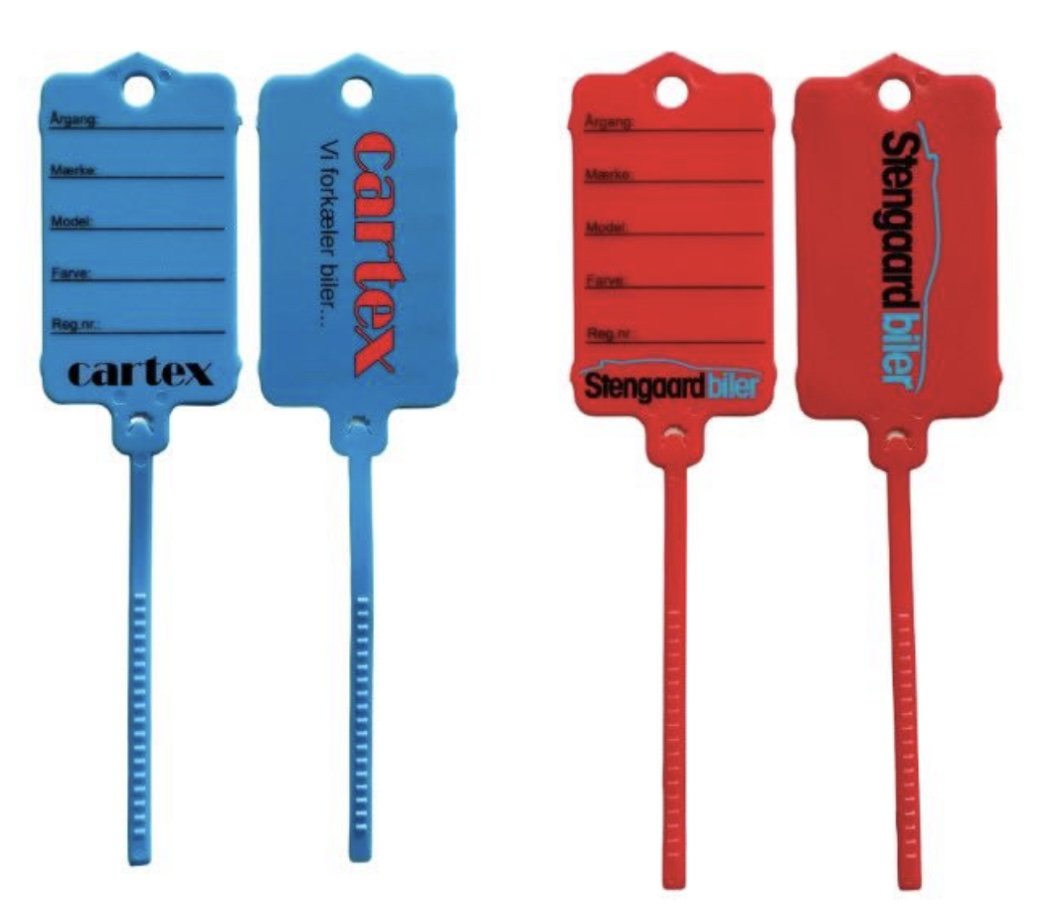 Nøgletags med dit eget navn og logo - Nøgletags - CARTEX